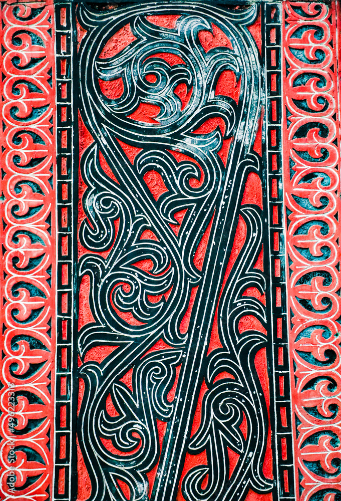 Traditional Handmade Sculpture Patterns of the Batak Tribe Called Gorga ...