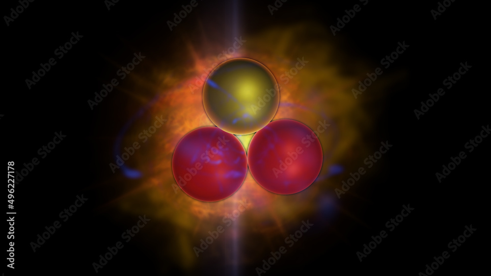 Helium-3 . Mining heliim-3 . 3 Spheres . 3 atoms . 3 balls . 3He energy ...