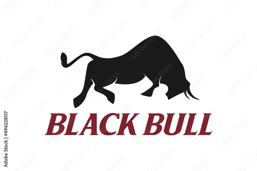 Cute Buffalo Bull Bison logo design inspiration Stock Vector | Adobe Stock