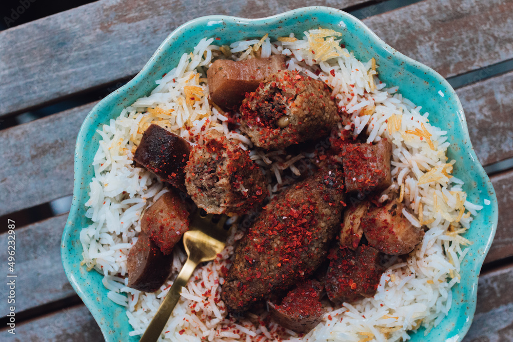 Kibbe Summaqiyeh, kibbeh in sumac stock, meatball recipe from Aleppo ...