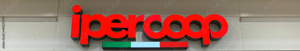 Bologna - Italy - March 23, 2022: Trademark logo of Italian mall ...