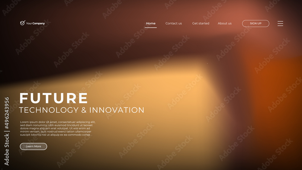 Blurred backgrounds with modern abstract blurred color gradient ...