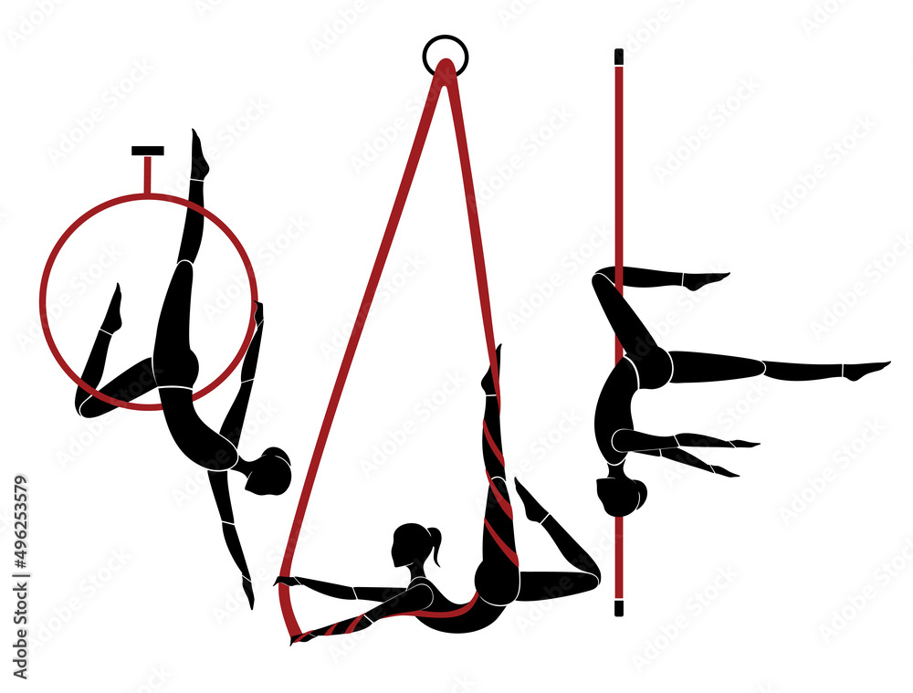 Aerial Dancers Vector