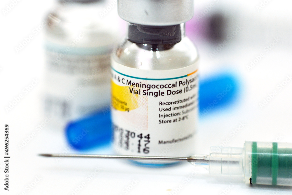 Cairo, Egypt, November 27 2021: Purified polysaccharide of Neisseria ...