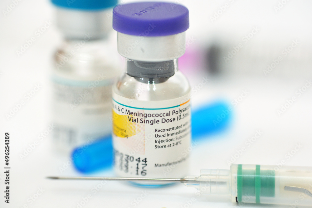 Cairo, Egypt, November 27 2021: Purified polysaccharide of Neisseria ...