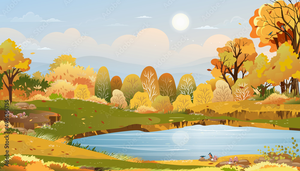 Cartoon Autumn Backgrounds