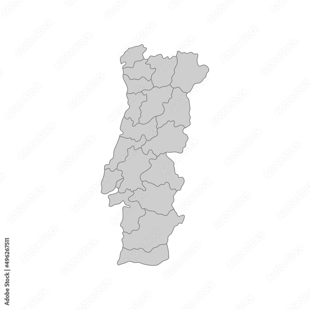 Outline map of portugal