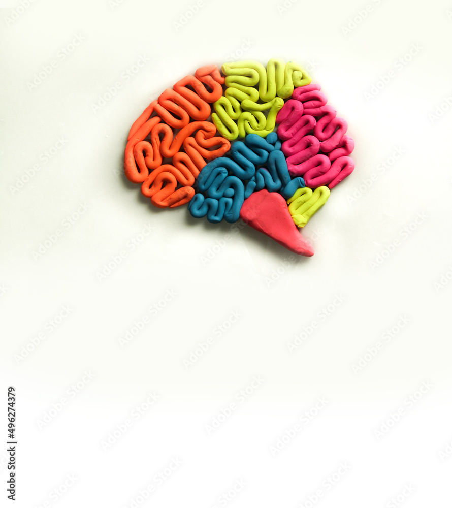 Visual representation of human brain Stock Photo | Adobe Stock