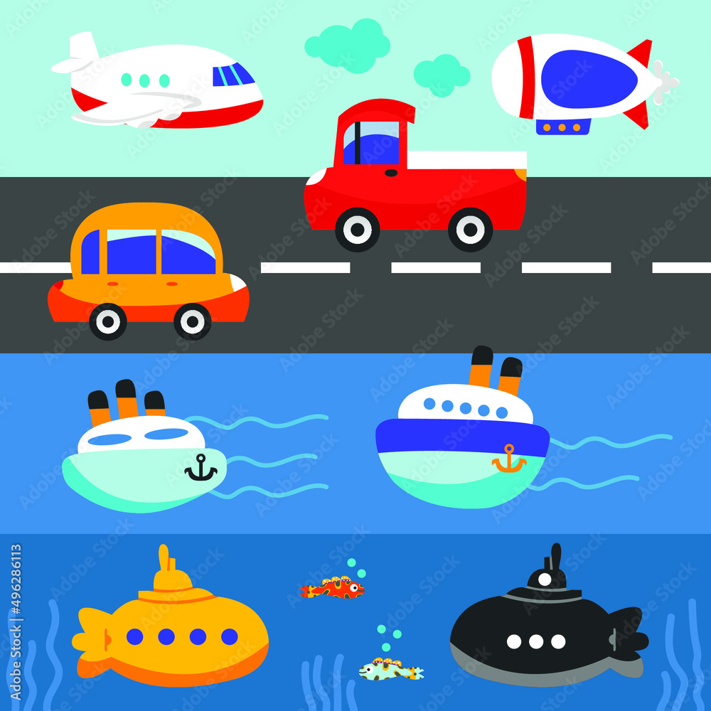 Transportation Clipart Background