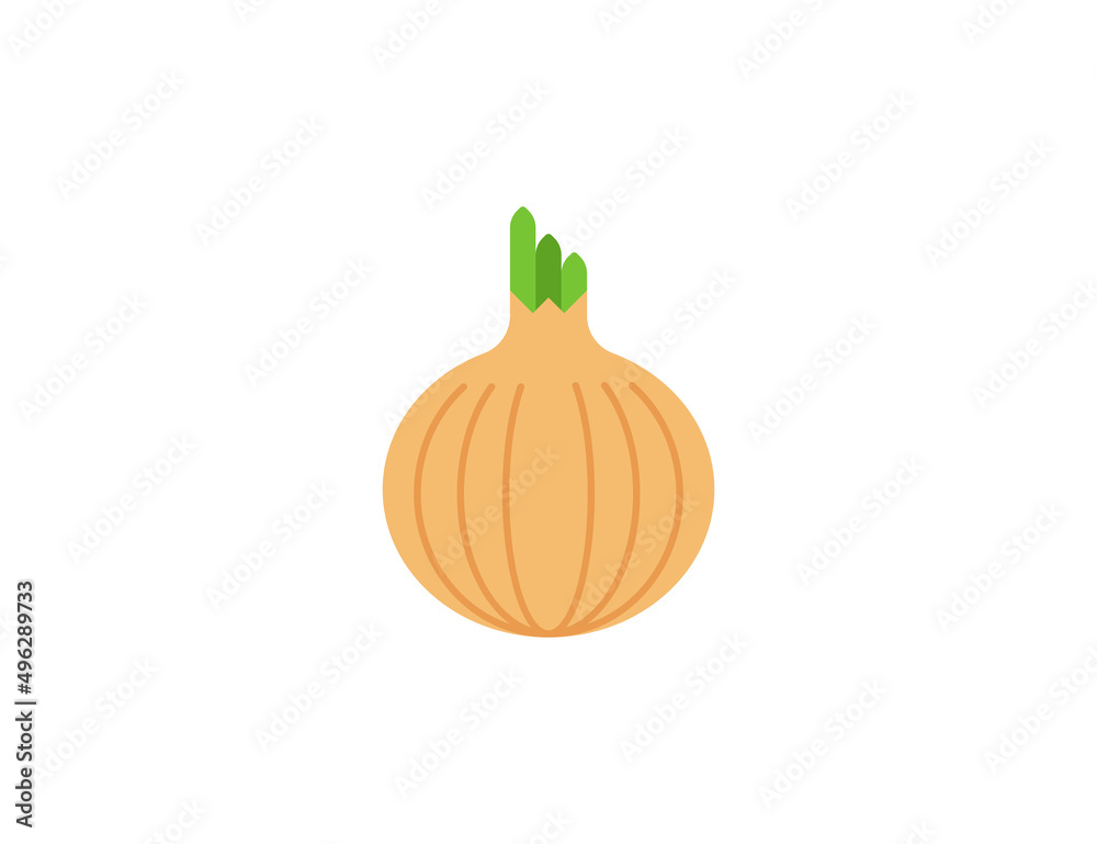 Onion vector flat emoticon. Isolated Onion emoji illustration. Onion ...