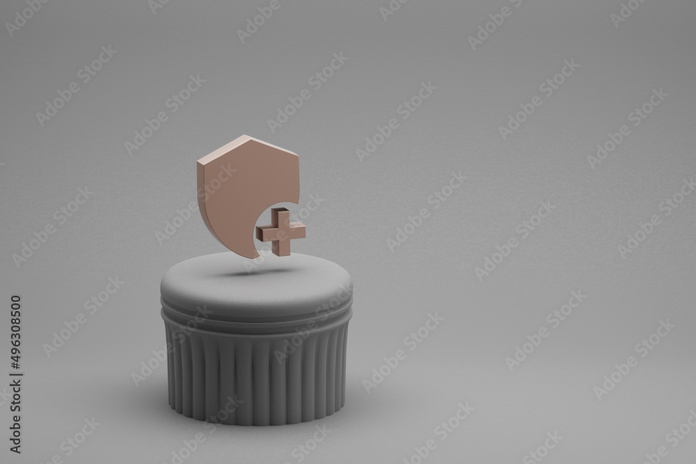 Beautiful abstract illustrations Add Moderator symbol icons on a column ...