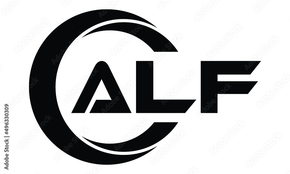 ALF swoosh logo design vector template | monogram logo | abstract logo ...
