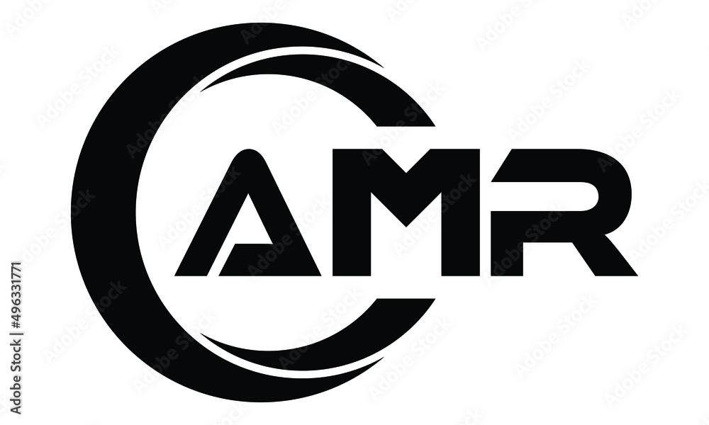 AMR swoosh logo design vector template | monogram logo | abstract logo ...