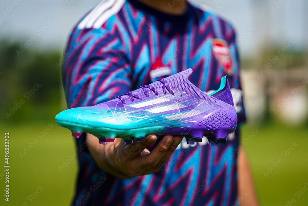 Thailand - April 2022: Adidas launch new "X Speedflow", the most famous ...