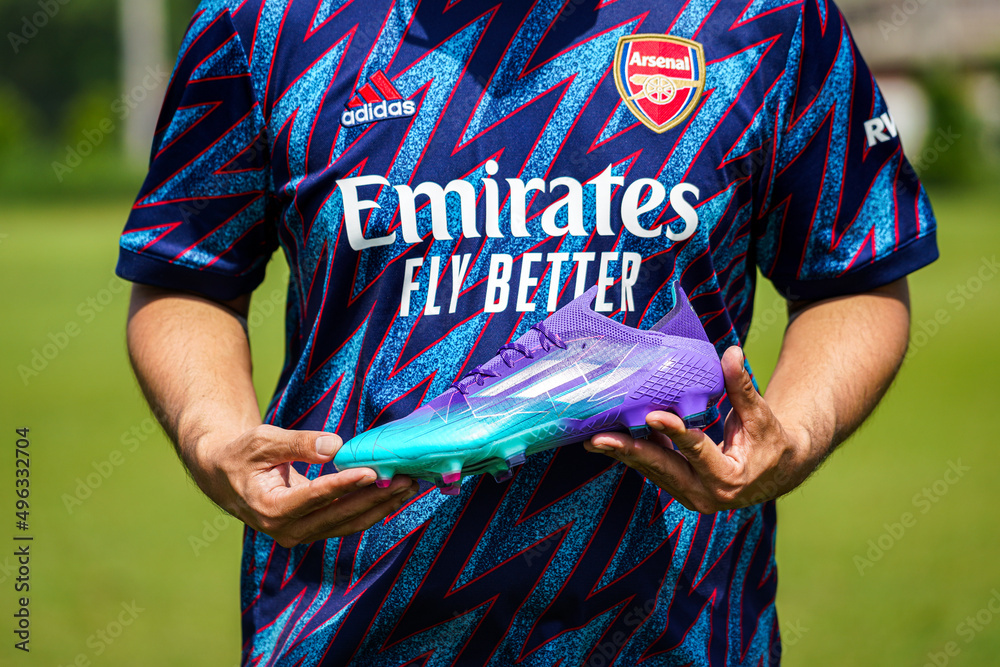 Thailand - April 2022: Adidas launch new "X Speedflow", the most famous ...