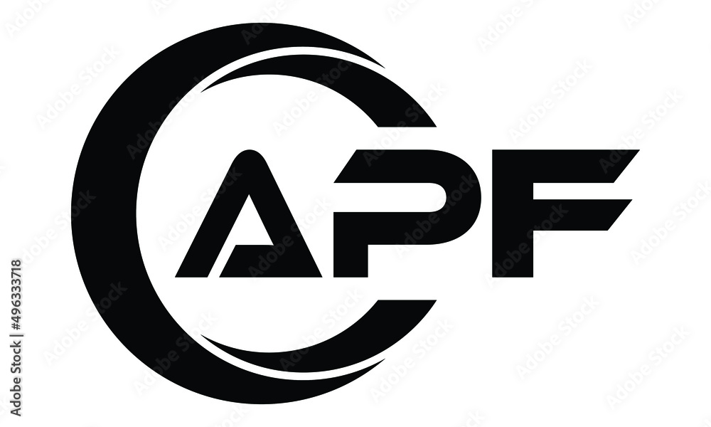 APF swoosh logo design vector template | monogram logo | abstract logo ...