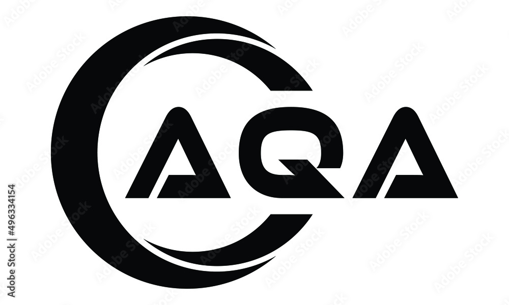 AQA swoosh logo design vector template | monogram logo | abstract logo ...