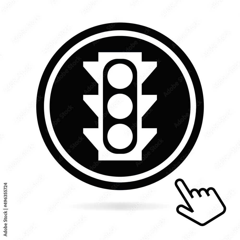 Logo feu de circulation. Stock Vector | Adobe Stock