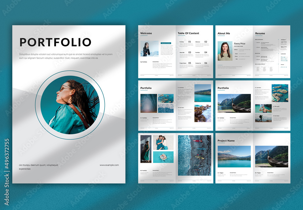Portfolio Layout Stock Template | Adobe Stock