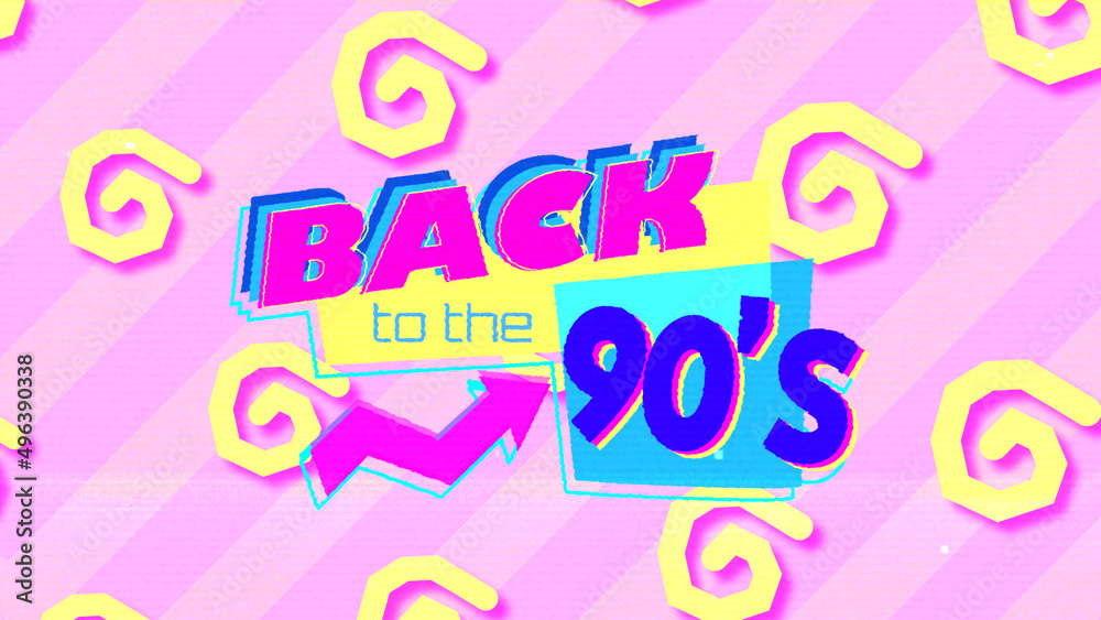 Back to the 90s Titles Stock Template | Adobe Stock