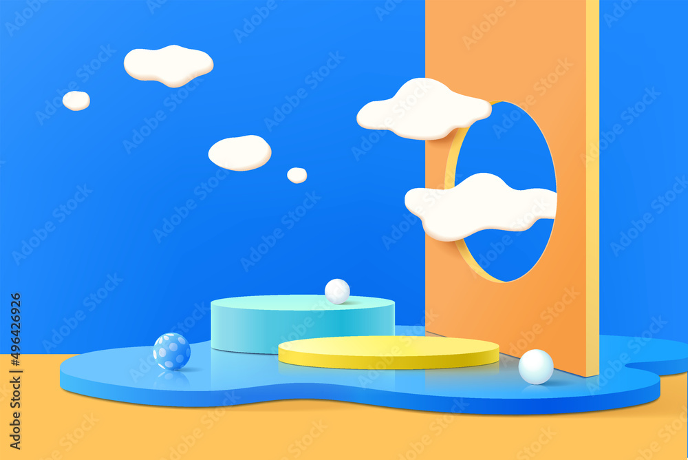 Abstract geometric shape background, modern minimalist mock up for ...