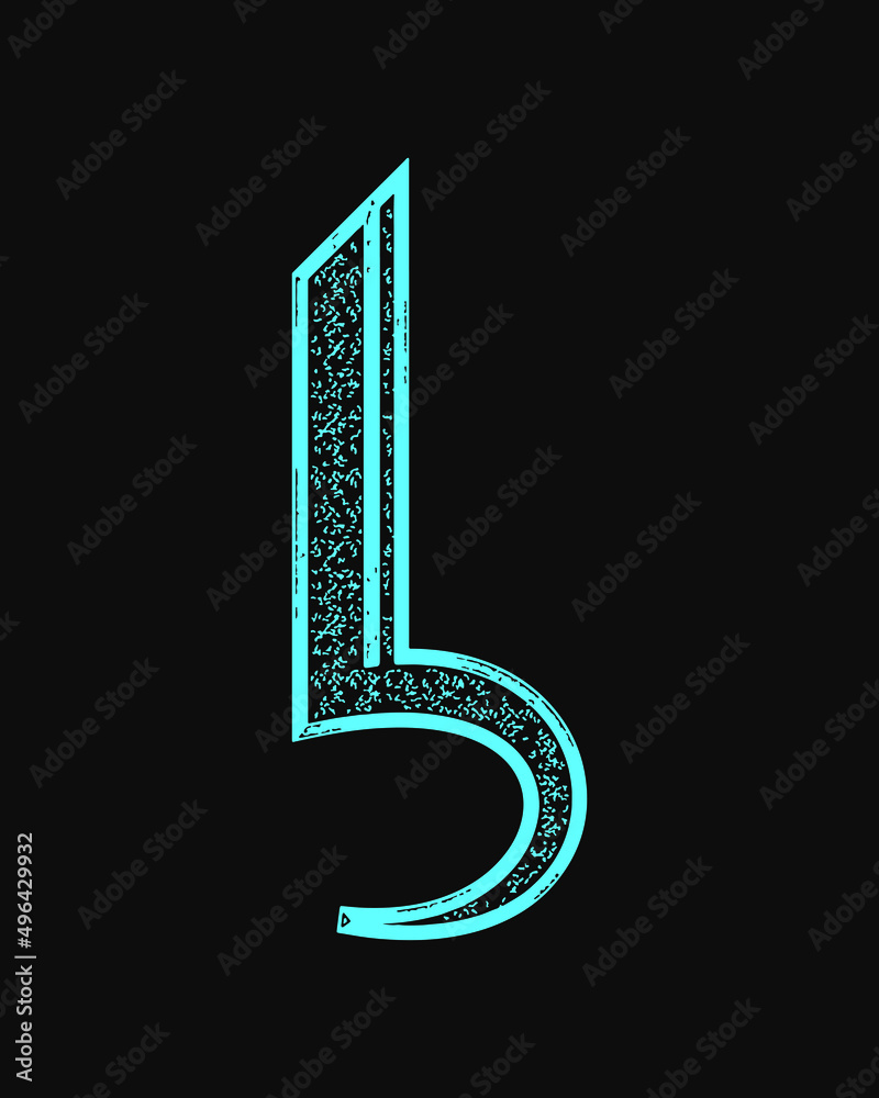 Neo-gothic decorative letter on black background.Vector medieval font ...