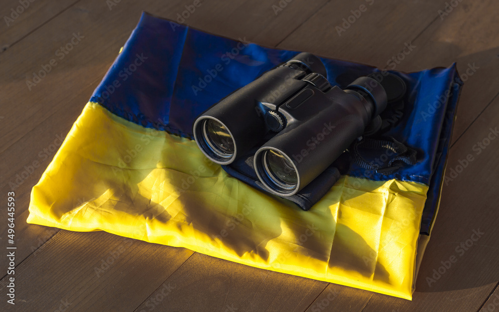 Symbols of Ukrainian freedom. Flag of Ukraine, traditional embroidered ...