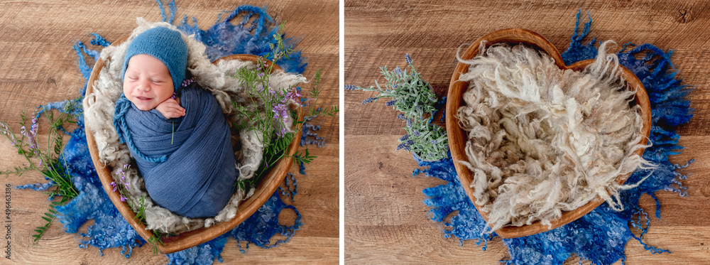 Newborn baby studio decoration Stock Photo | Adobe Stock