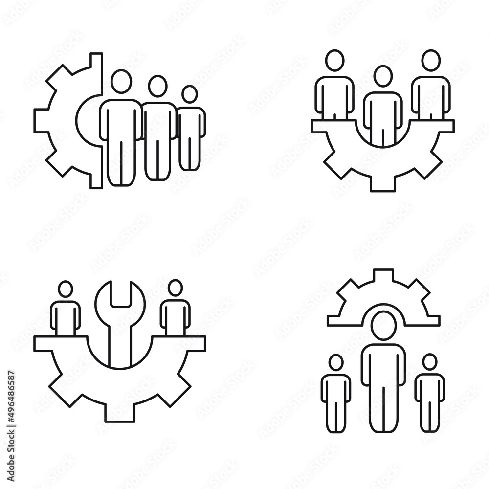 Technical Support icons symbol vector elements for infographic web ...