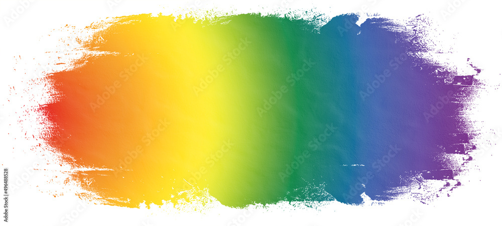 Abstract colorful rainbow colors colored paintbrush brushstroke splash ...
