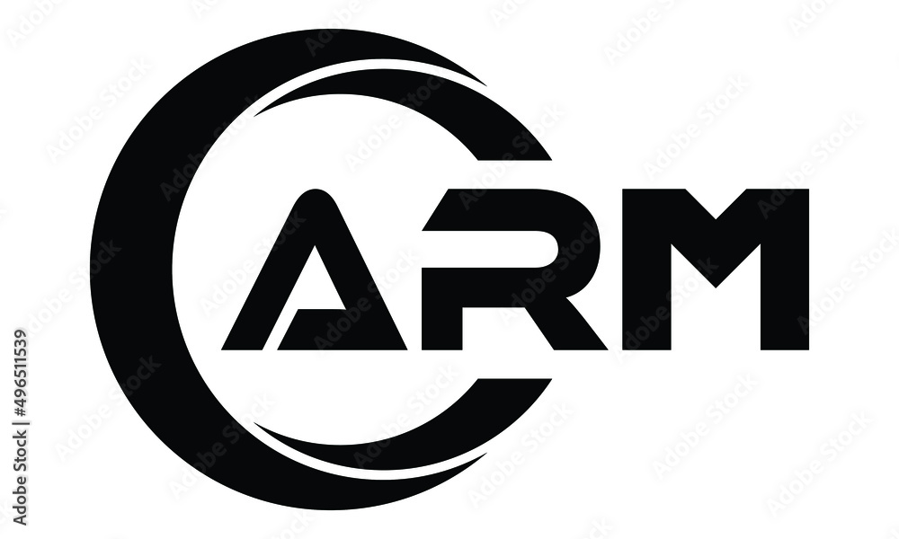 ARM swoosh logo design vector template | monogram logo | abstract logo ...