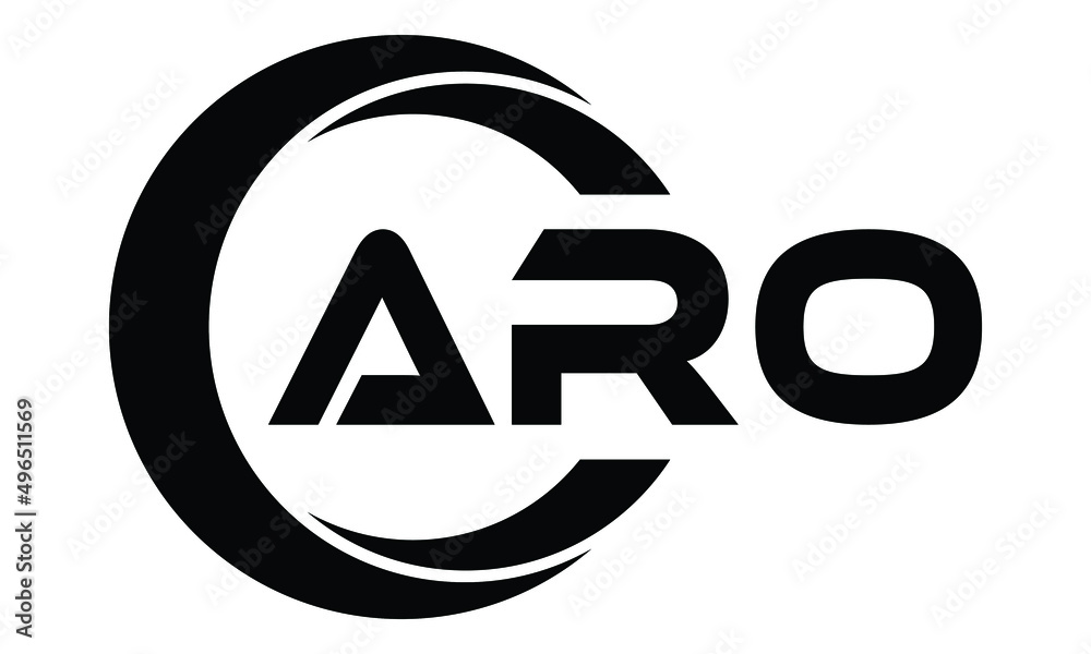 ARO swoosh logo design vector template | monogram logo | abstract logo ...