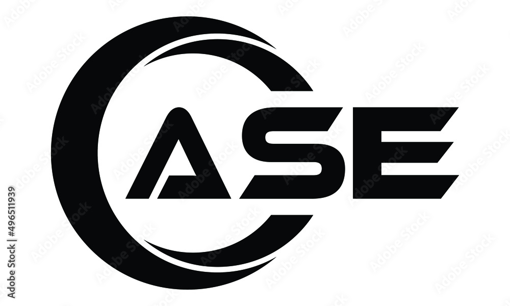 ASE swoosh logo design vector template | monogram logo | abstract logo ...