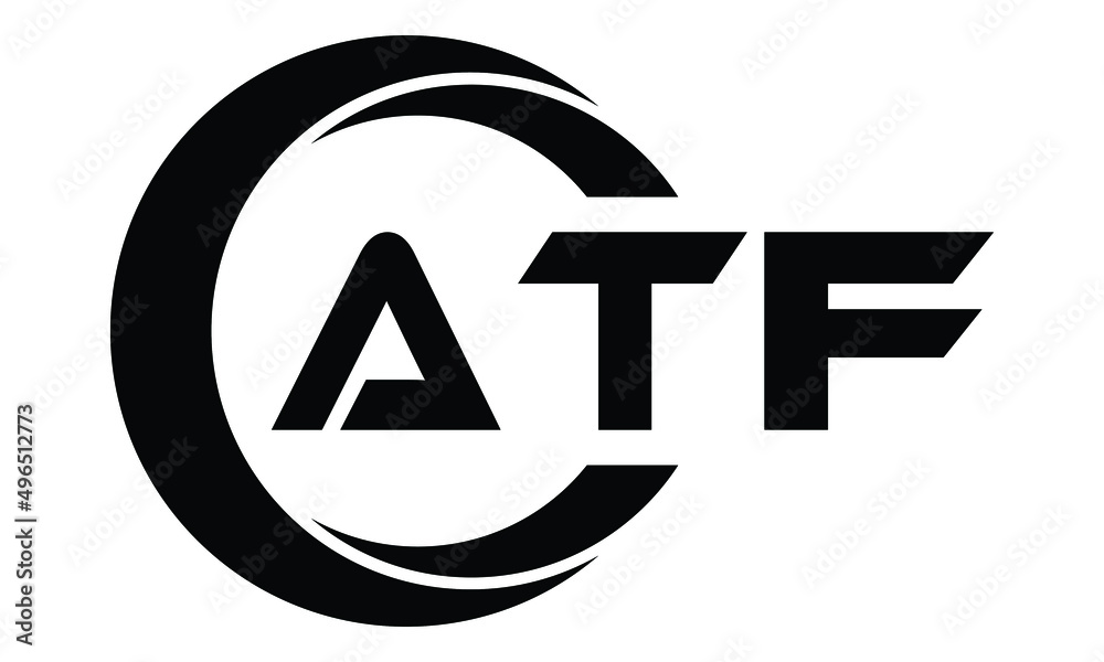 ATF swoosh logo design vector template | monogram logo | abstract logo ...