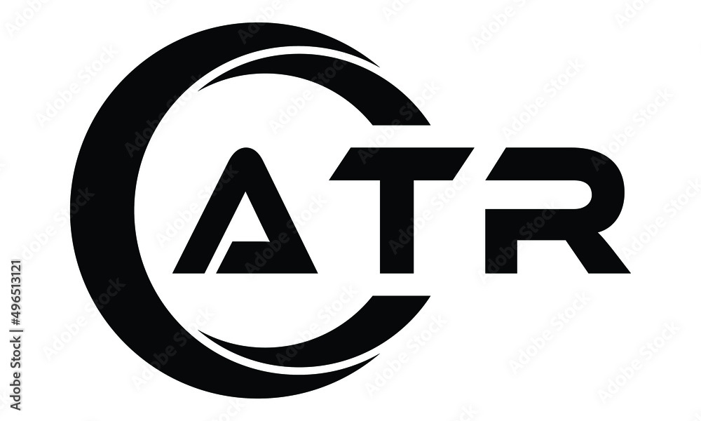 ATR swoosh logo design vector template | monogram logo | abstract logo ...