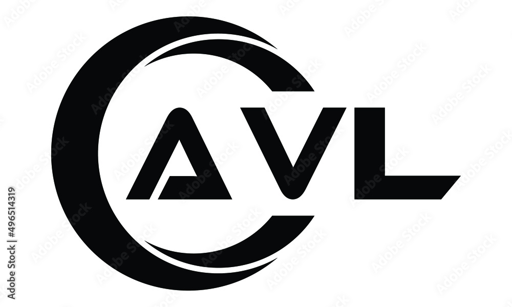 AVL swoosh logo design vector template | monogram logo | abstract logo ...