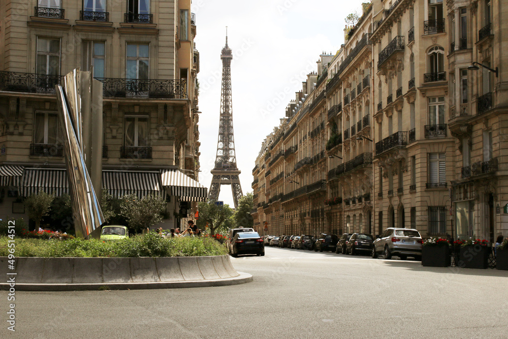 Poster Paris - Place de Mexico - Tour Eiffel – Wall Art | UkPosters
