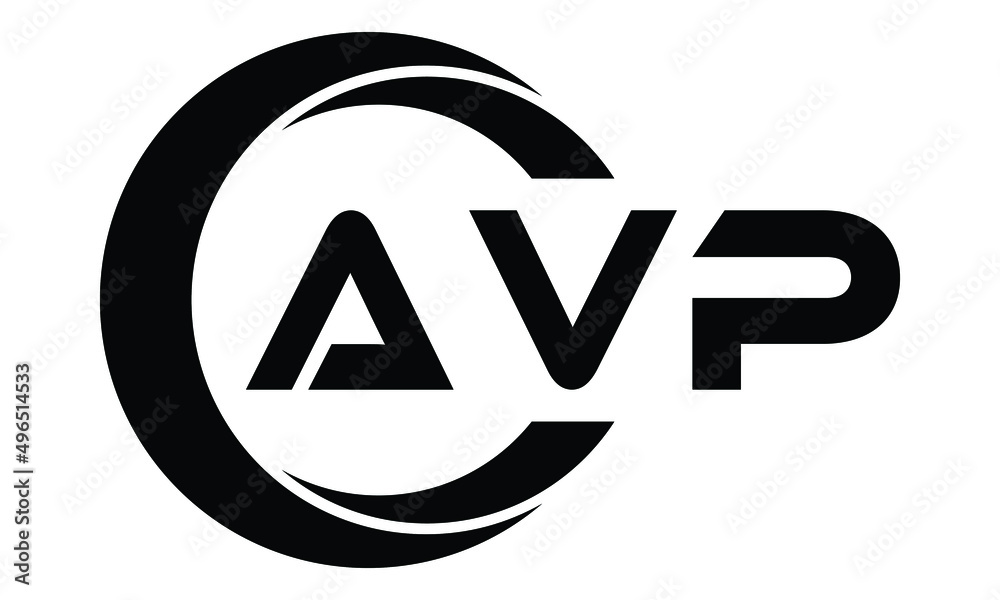 AVP swoosh logo design vector template | monogram logo | abstract logo ...