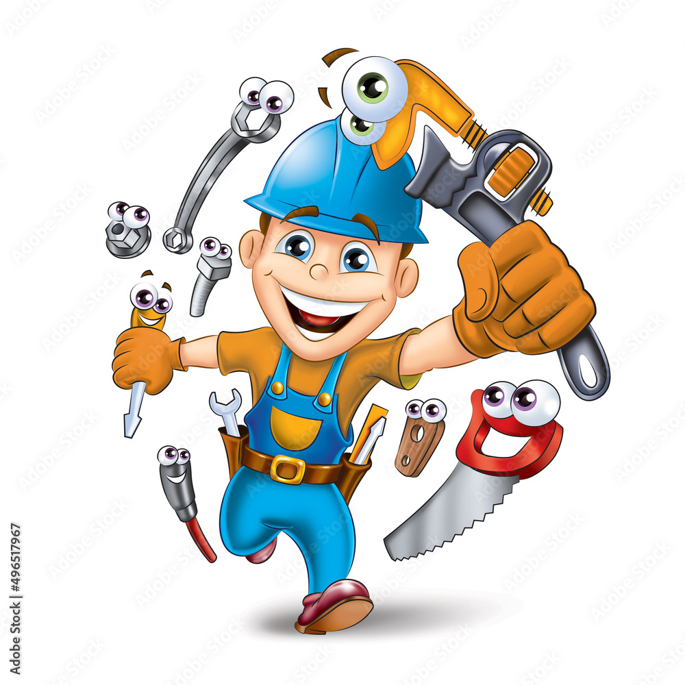 Mechanic Tools Cartoon