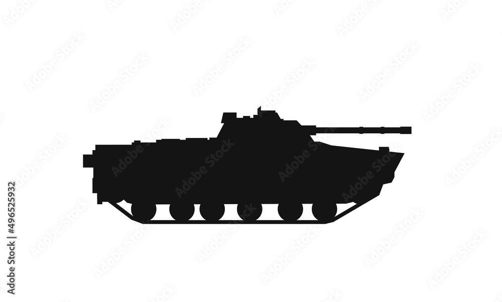 bmp-3 infantry fighting vehicle icon. war and army symbol. vector image ...