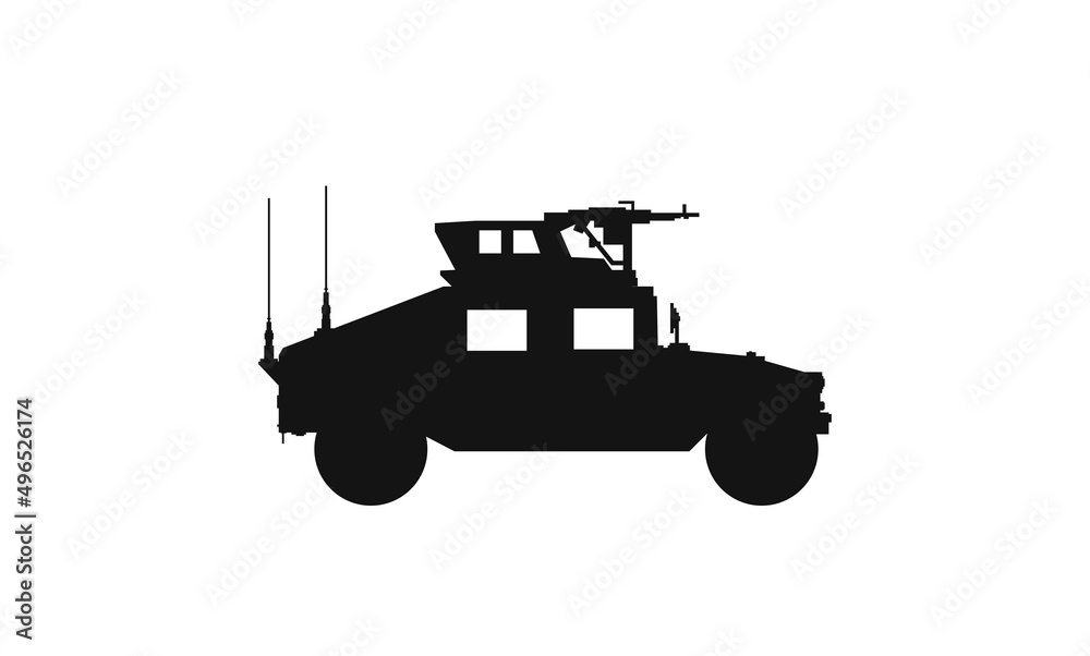 armored military vehicle hmmwv. humvee icon. war and army symbol ...