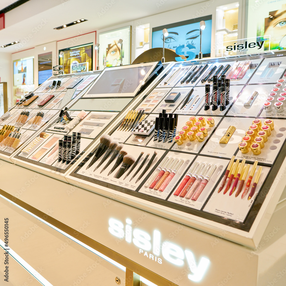 ROME, ITALY - CIRCA NOVEMBER, 2017: Sisley cosmetics sit on display at ...