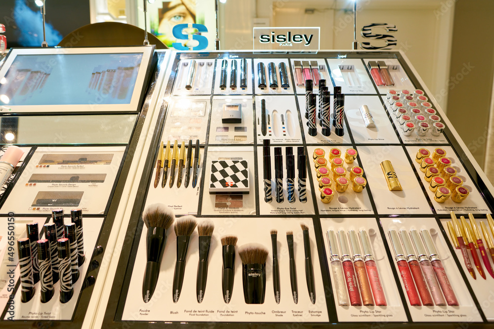ROME, ITALY - CIRCA NOVEMBER, 2017: Sisley cosmetics sit on display at ...