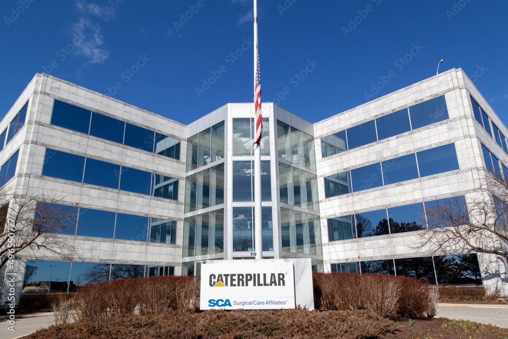 Deerfield, Illinois, USA - March 27, 2022: Caterpillar Global ...