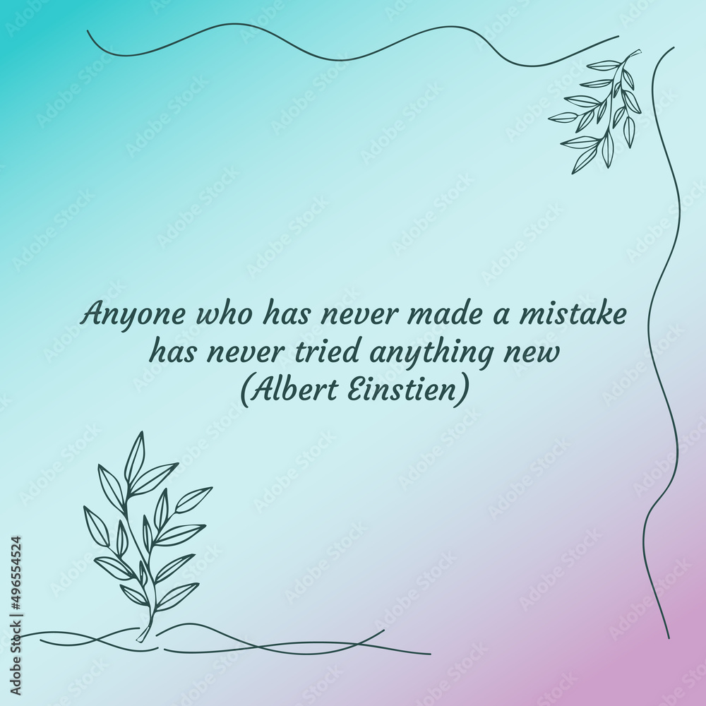 Inspirational Quotes on Pastel Color Backgrounds Stock Vector | Adobe Stock