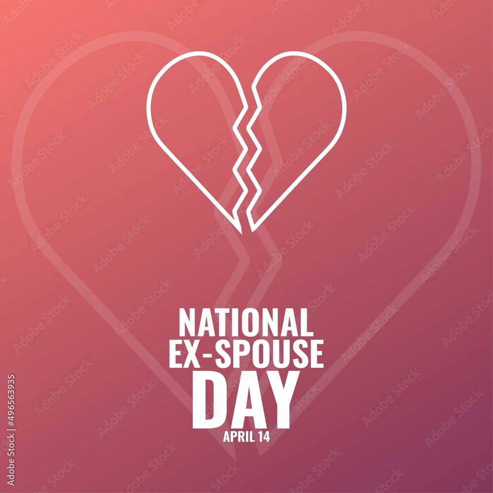 Broken Heart Icon, National Ex Spouse Day Design Concept, suitable for ...