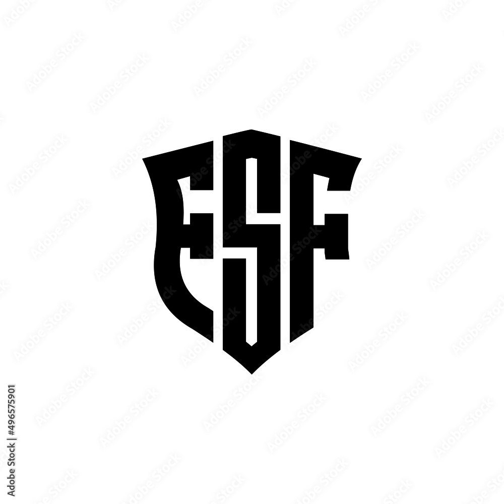 FSF letter logo design with white background in illustrator, vector ...