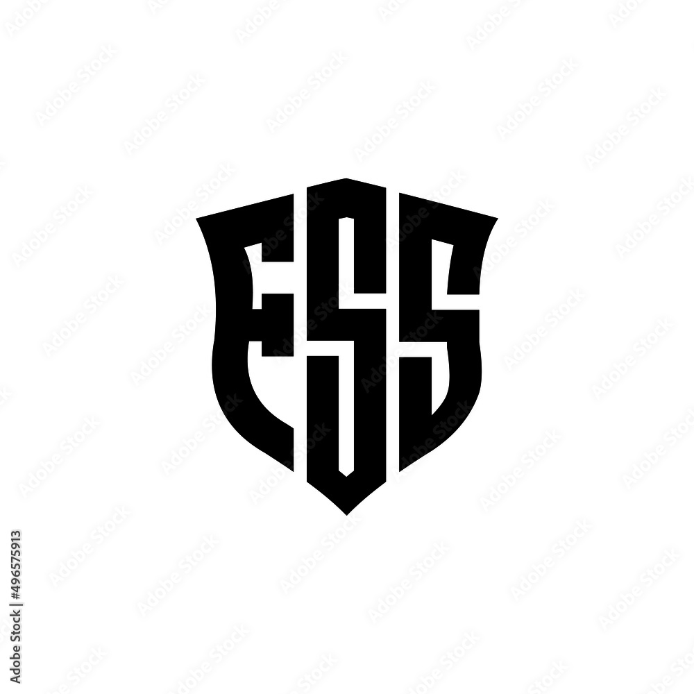 FSS letter logo design with white background in illustrator, vector ...