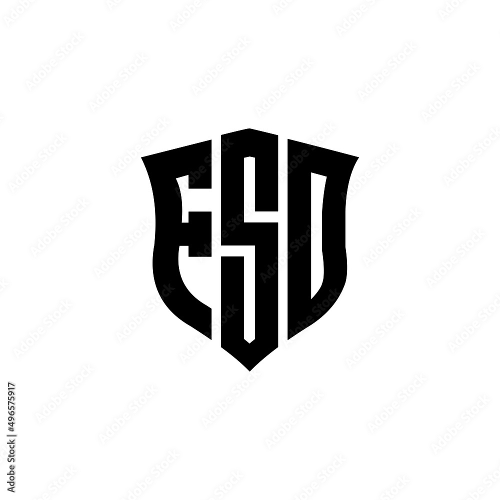 FSO letter logo design with white background in illustrator, vector ...