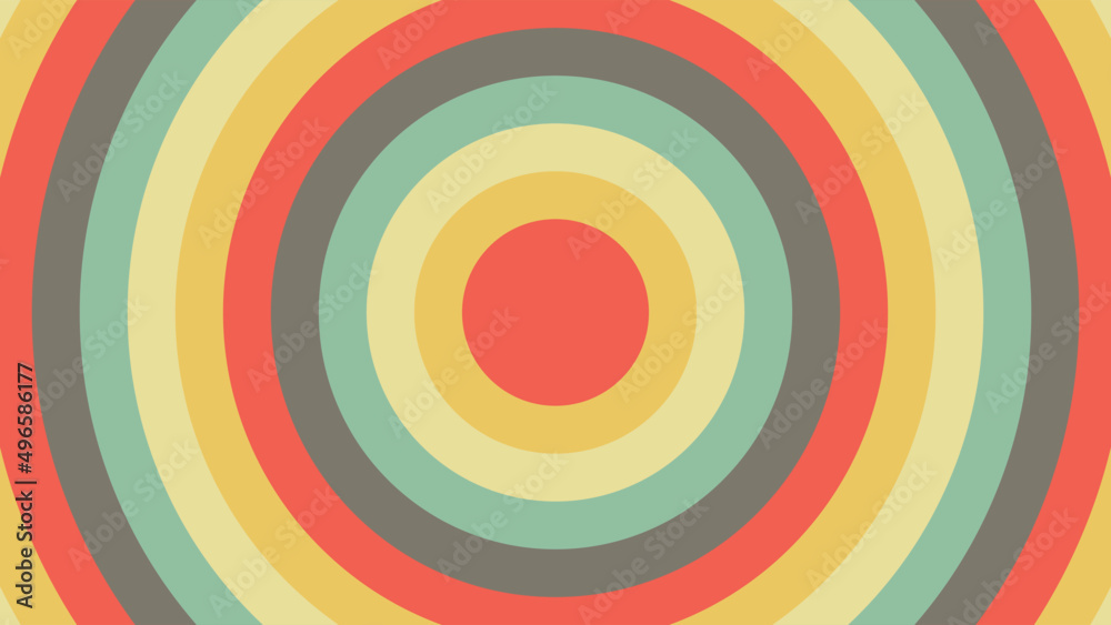 Circle strip background. Smooth color concentric circles. Vector ...